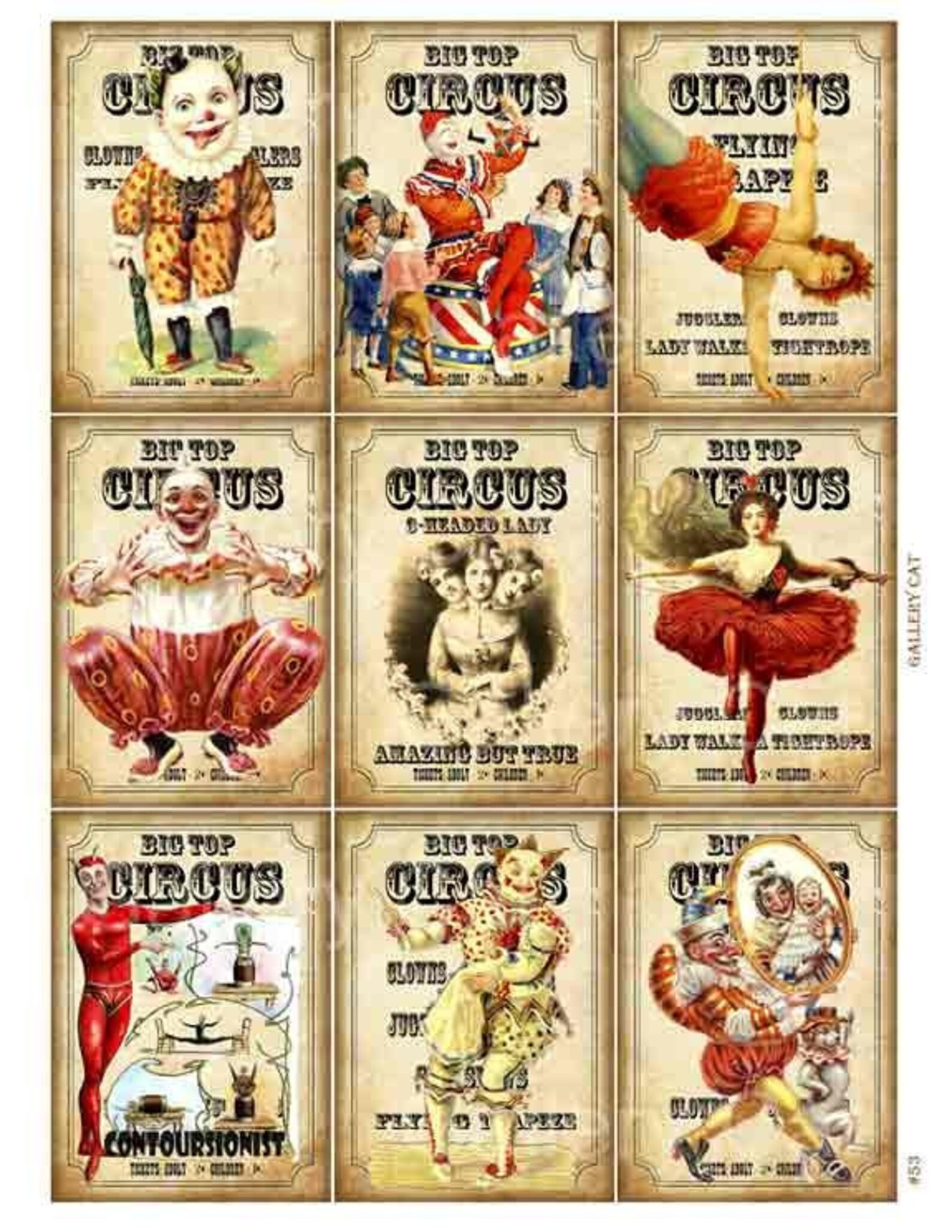 Under the Big Top Digital Collage Sheet Instant Download Print - Etsy ...