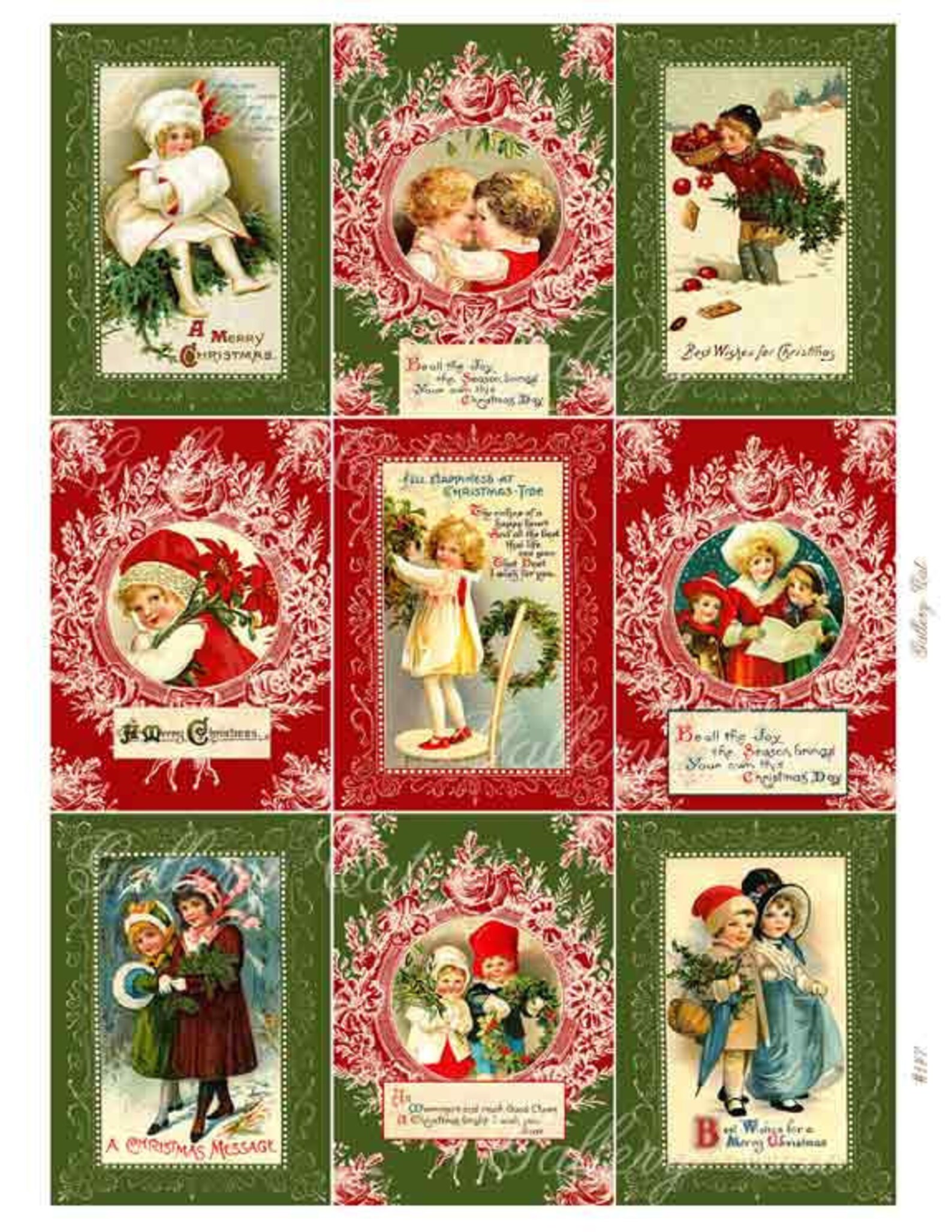 CHRISTMAS CHILDREN Digital Collage Sheet Instant Download for - Etsy