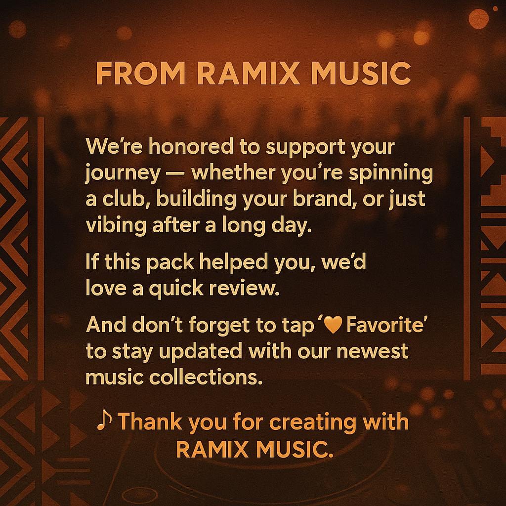 Amapiano DJ Music Pack Vol. 1: Royalty-free Afro-house Instrumentals ...