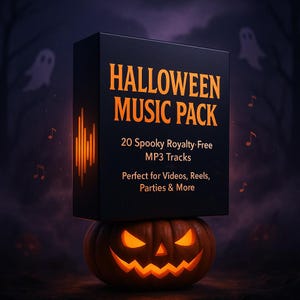Spooky Halloween Music: 20 Royalty-free MP3 Tracks (instant Download - Etsy