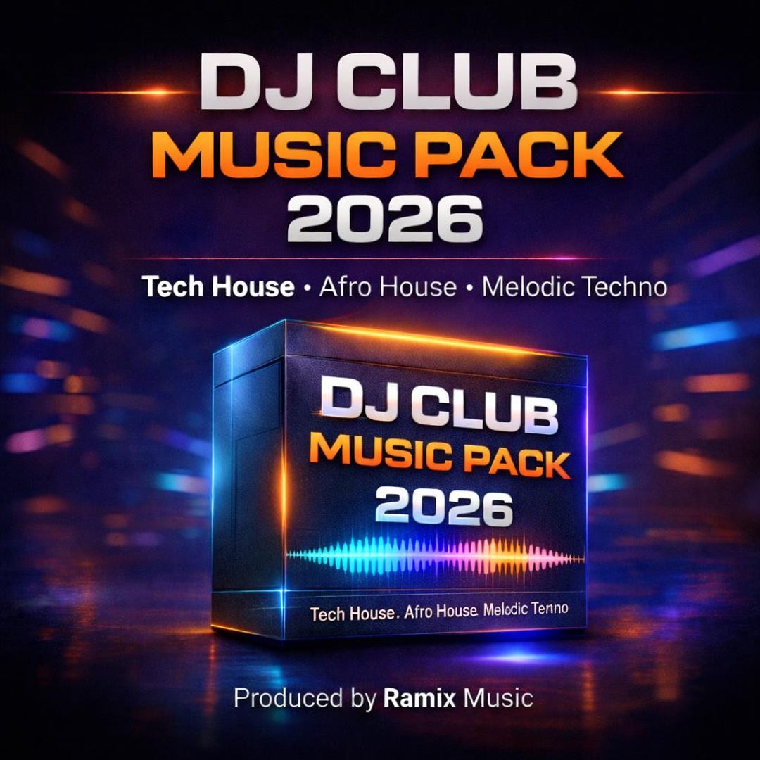 DJ Music Pack 2026 – Afro House & Melodic Techno Club Tracks, Royalty ...