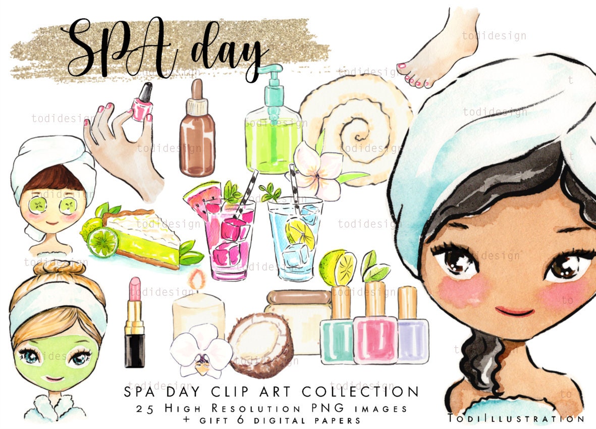 Day Spa Girl Clip Art