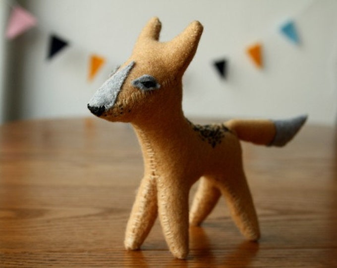 Reserved Young Jackal Felt Plush Soft Sculpture - Etsy