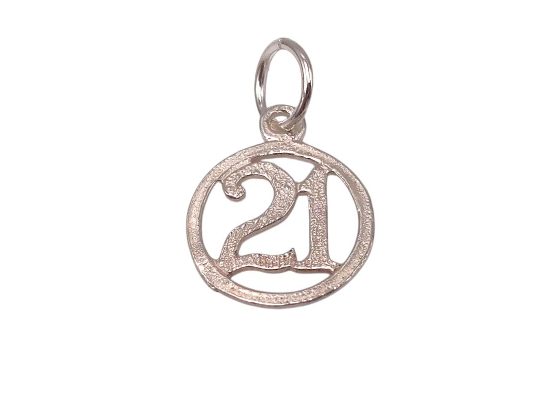 Vintage 925 Sterling Silver 21st Birthday 21 Medallion Charm Bracelet ...