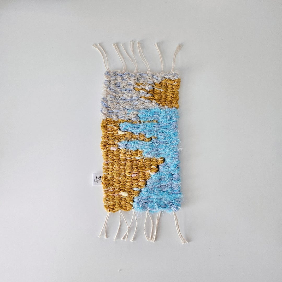 Korea Handmade Wool Mug Rug Coaster, Table Mini Rug Coaster, Handwoven ...