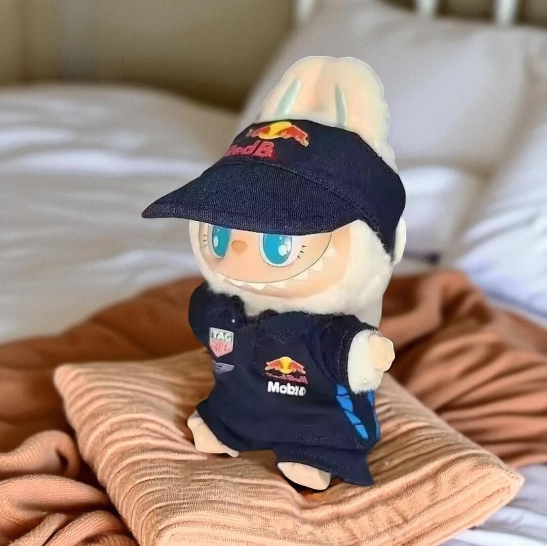 Labubu Red Bull F1 Racing Outfit – Formula 1 Labubu Clothes for 17cm ...