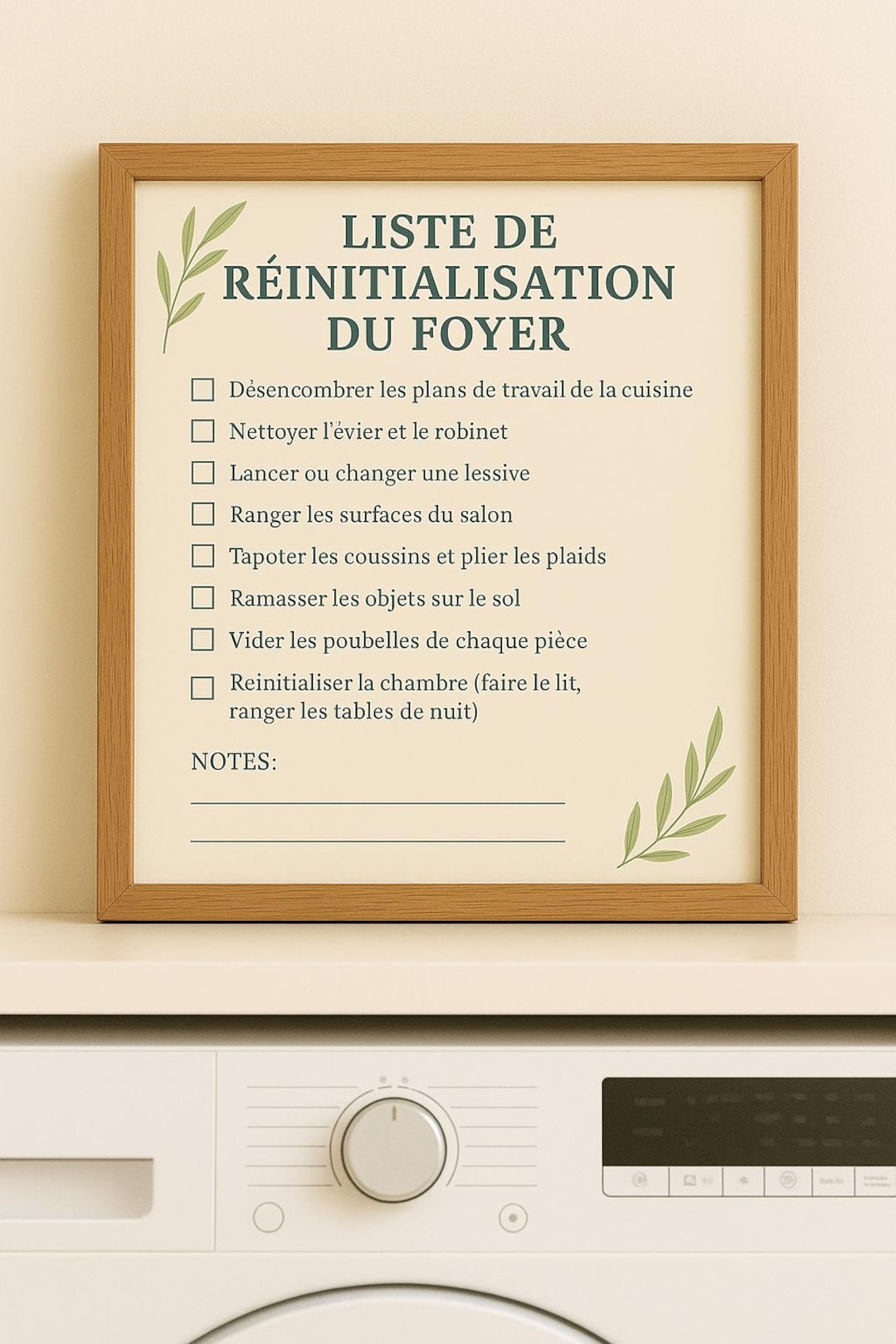 Foyer Reset Checklist - French Home Organization Printable (PDF) - Etsy ...