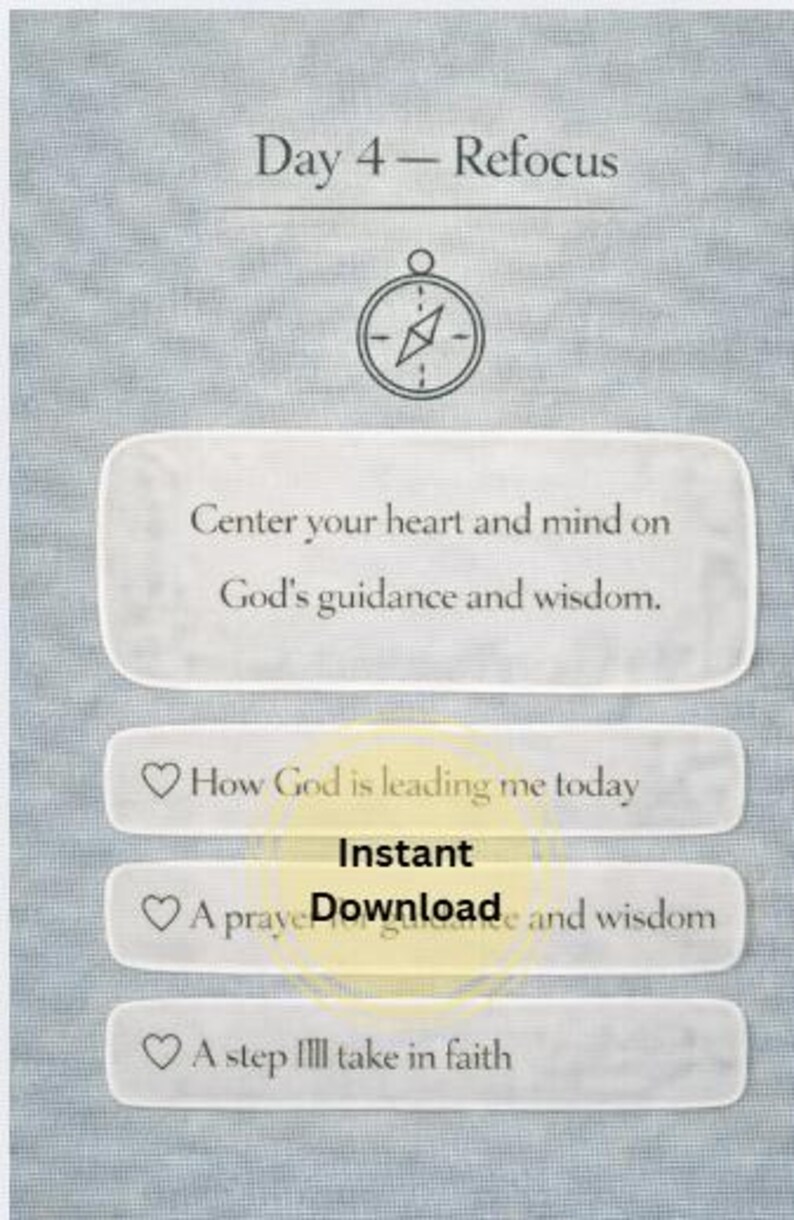 7 Days of Faith Printable Devotional Journal Prayer & Reflection ...