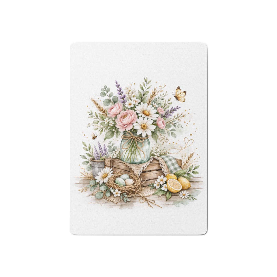 Spring Floral Playing Cards | Cottagecore Game Night Deck (poker Size ...
