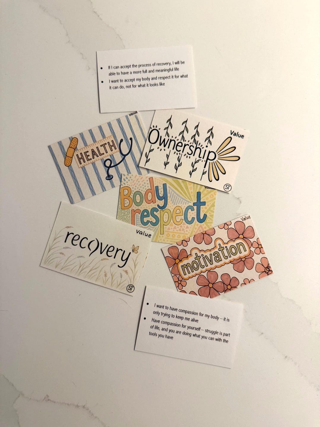 Eating Disorder Affirmation Cards - Etsy