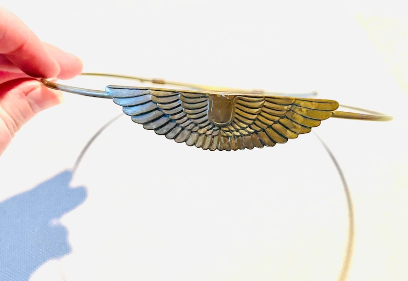 Antique Egyptian Revival Wing Style Bronze Diadem - Etsy