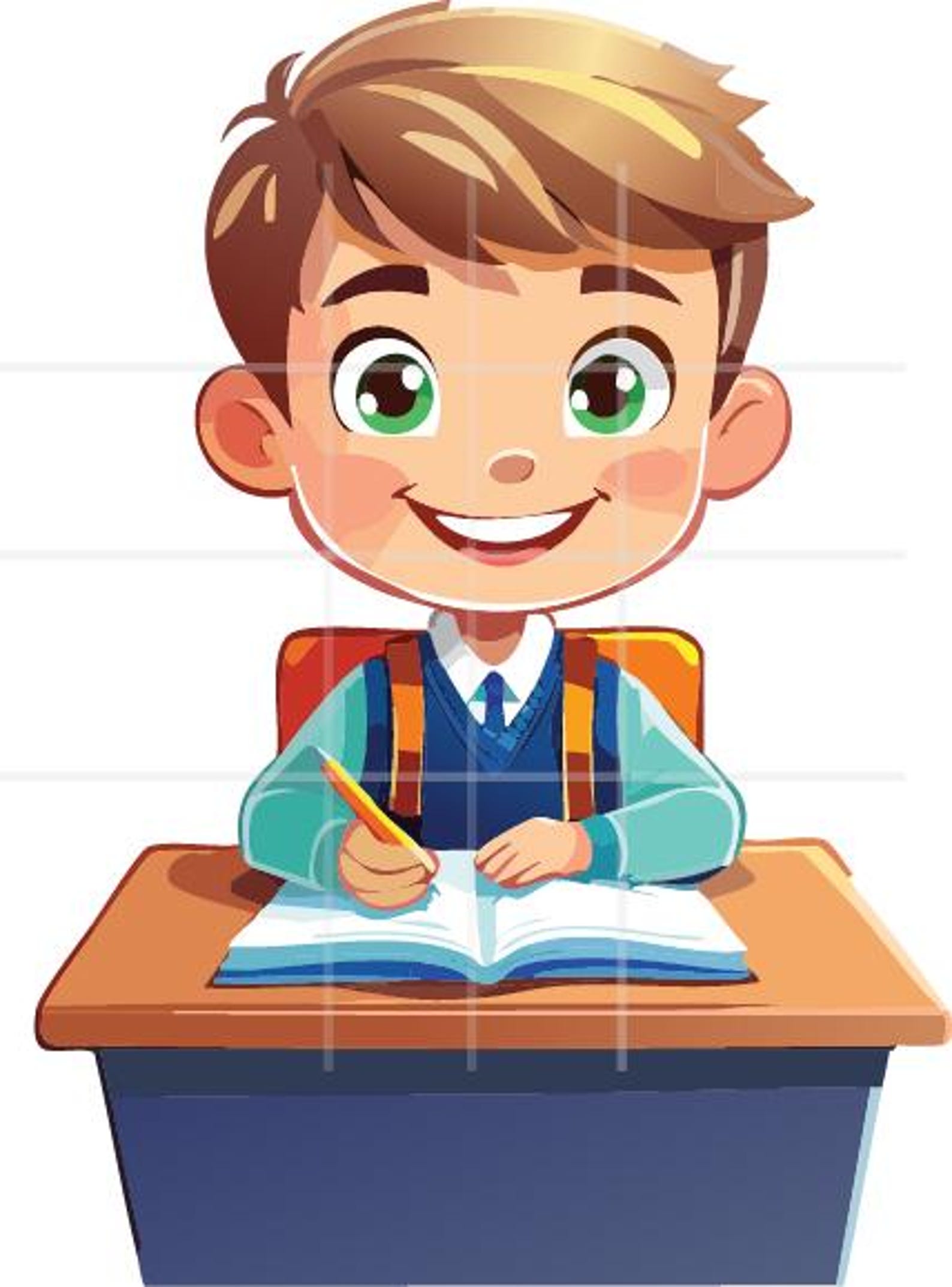 Elementary Student Clip Art Ready for Immediate Use in Your Digital ...