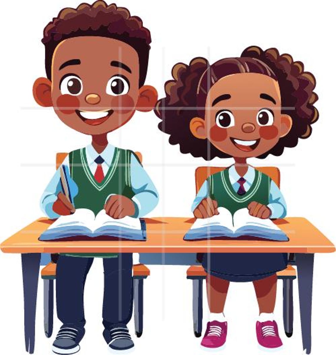 Elementary Student Clip Art Ready for Immediate Use in Your Digital ...