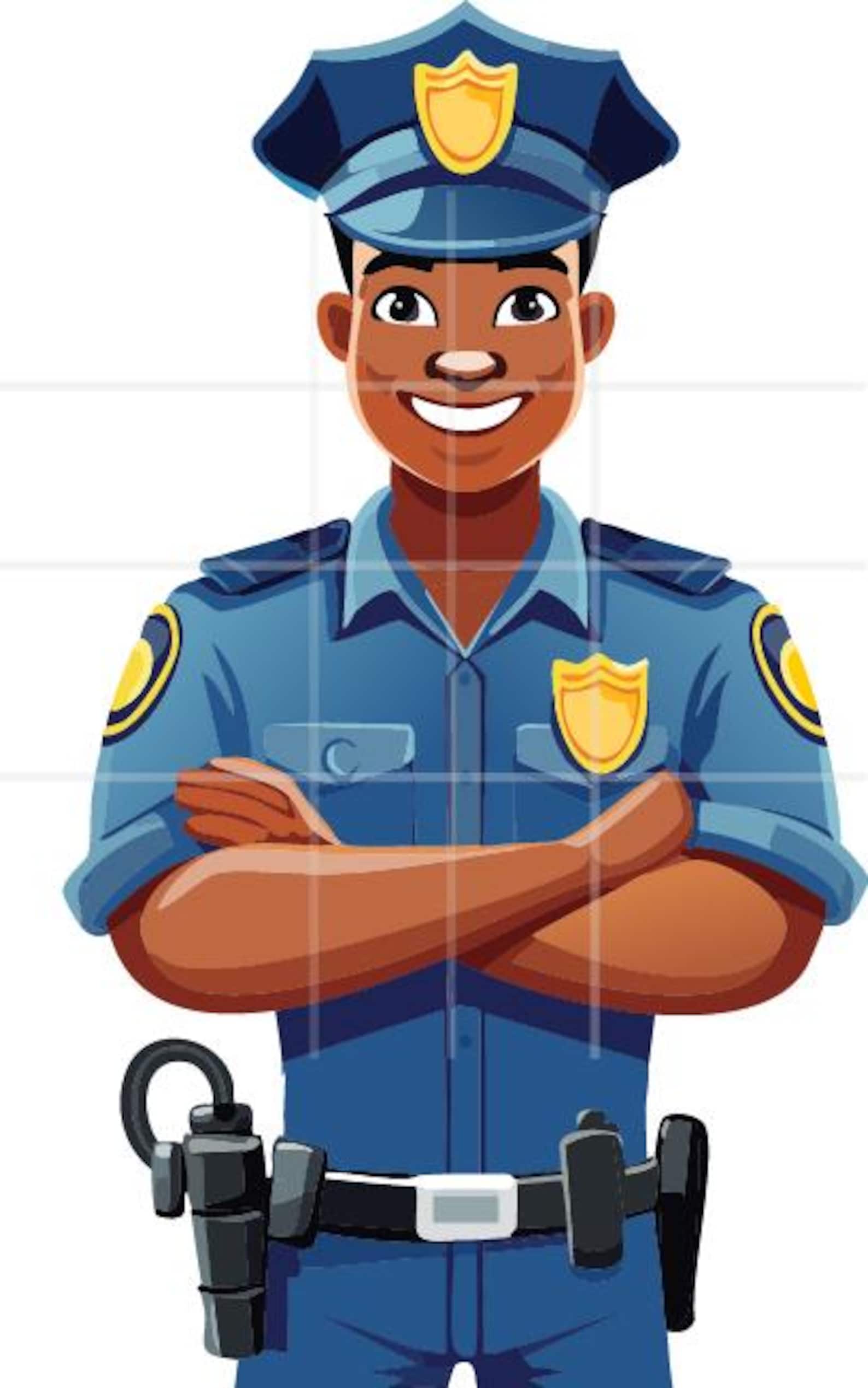 Male Police Officer Clip Art Ready for Immediate Placement in Your ...