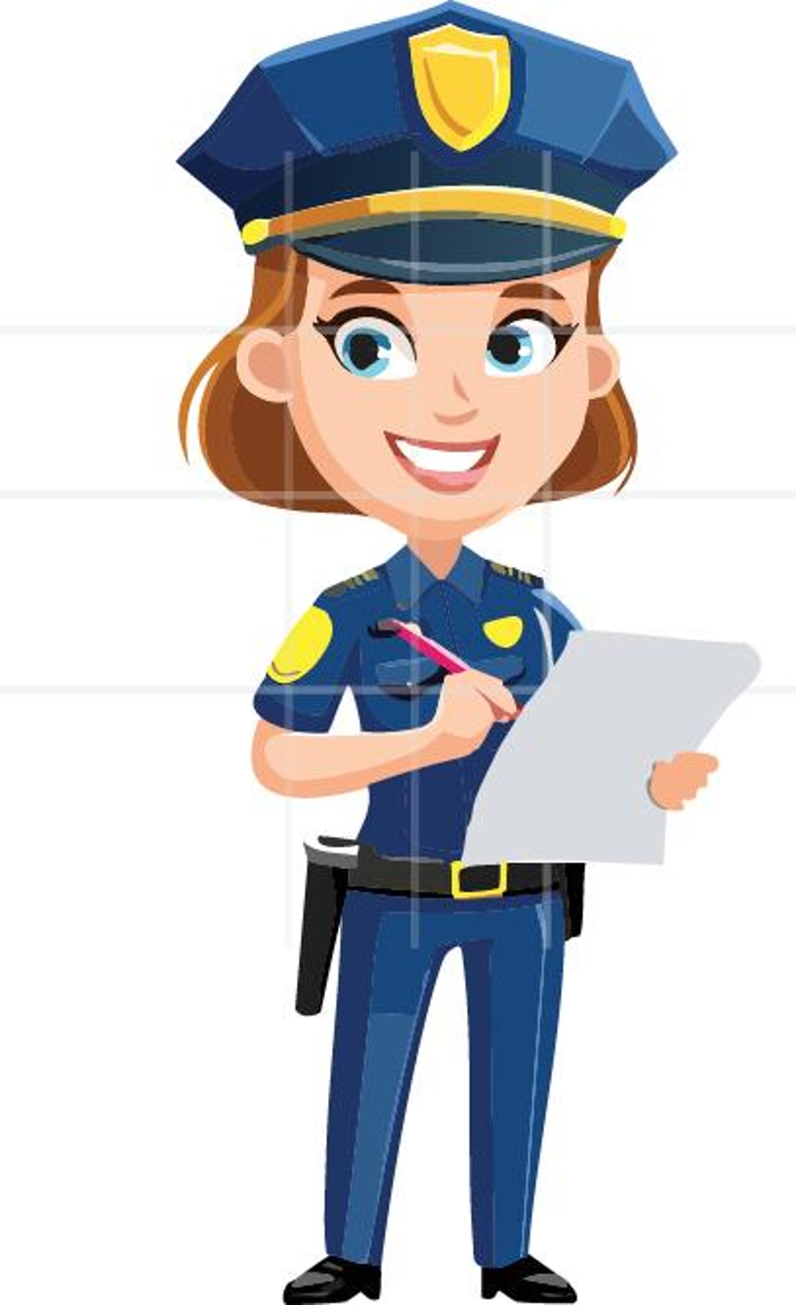 Police Woman Clip Art - Ready for Immediate Use in Your Digital Project ...