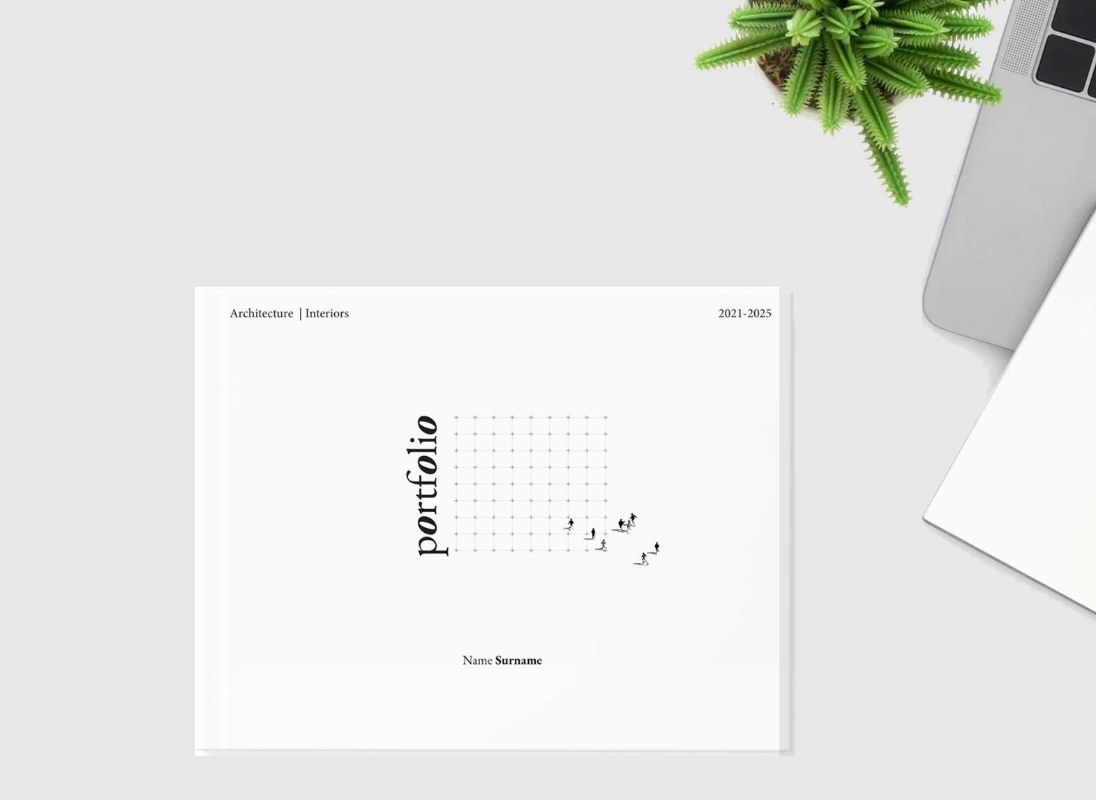 Portfolio Cover Template | Minimalist Architecture Design | Indesign ...