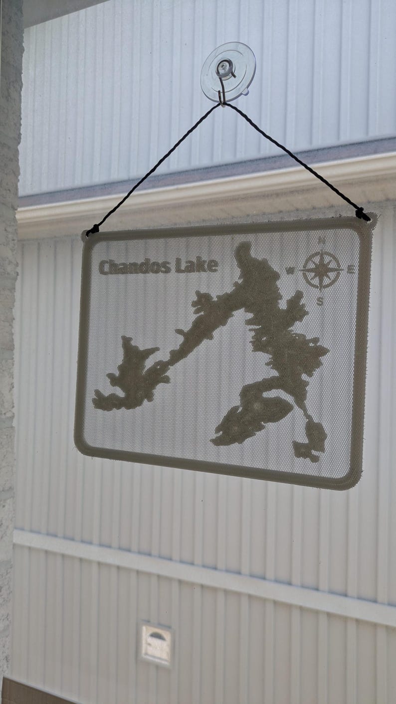 Custom 3d-printed Chandos Lake Map - Etsy Canada