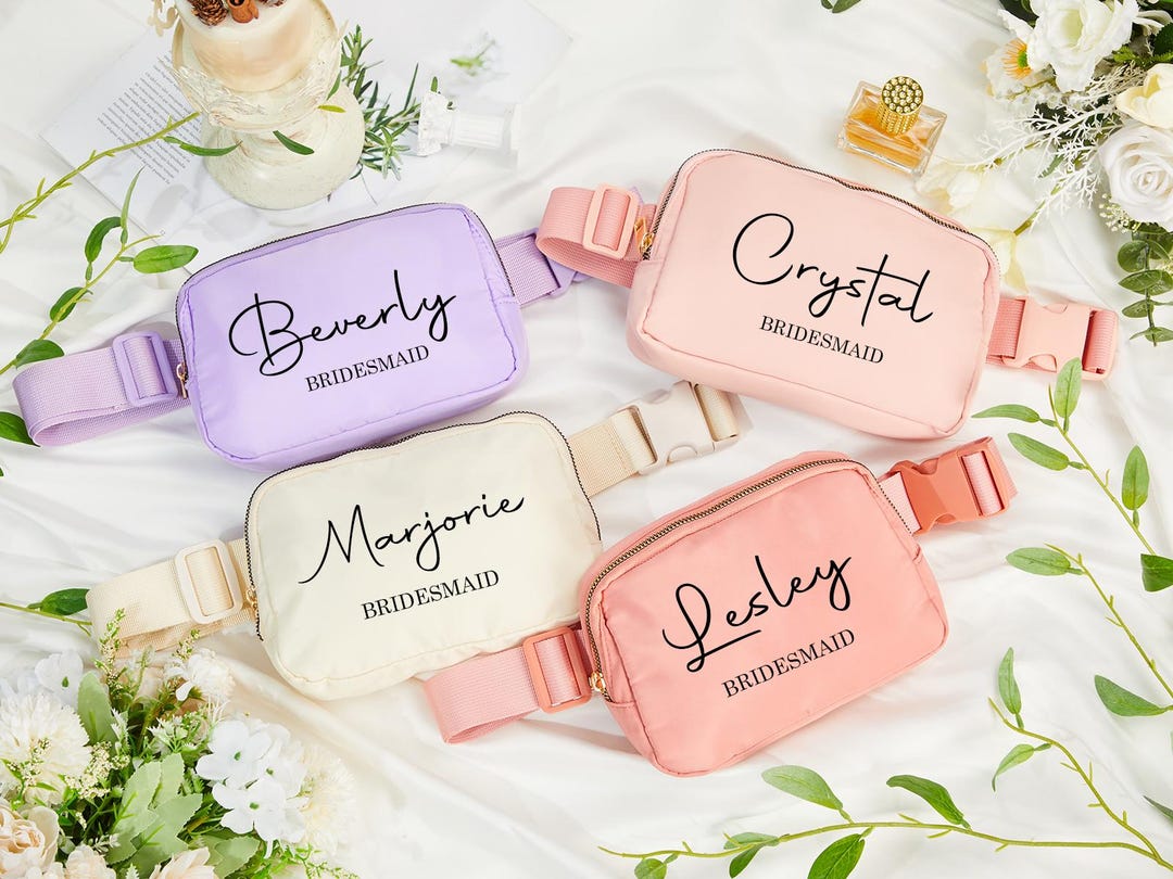 Bridesmaid Gift,personalized Fanny Pack,wedding Waist Bag,bachelorette ...