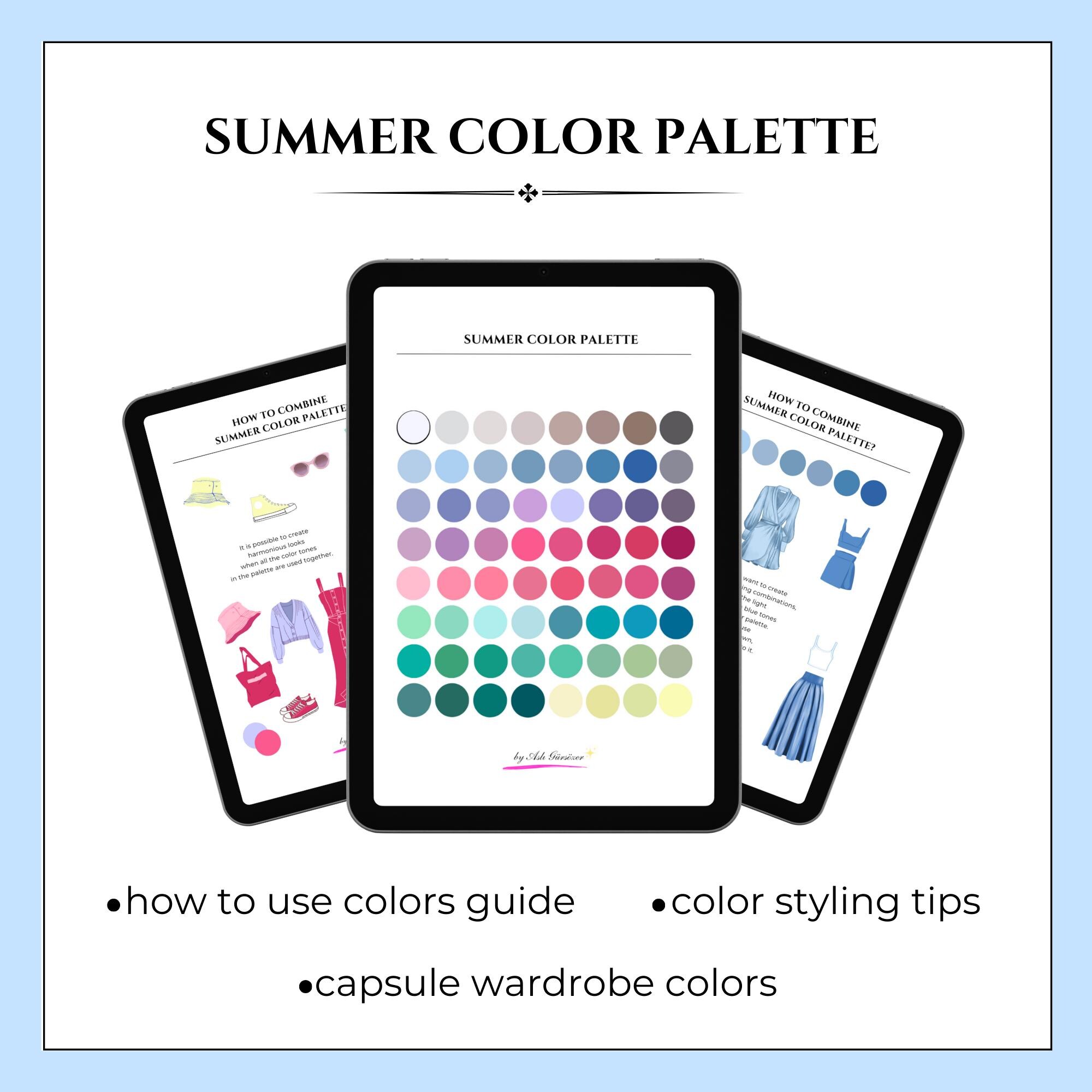 The Complete Summer Color Palette Guide - Seasonal Color Analysis (PDF ...
