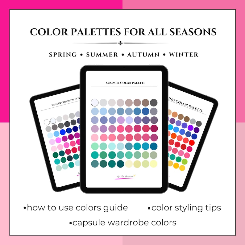 Seasonal Color Palette Bundle: All Seasons Wardrobe, Accessory & Makeup ...