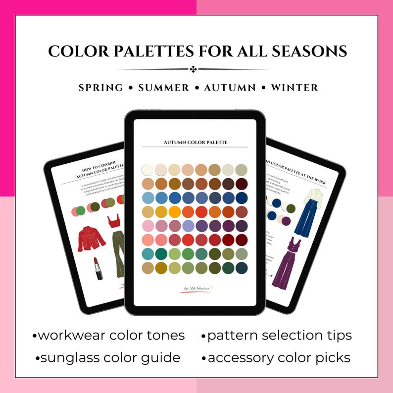 Seasonal Color Palette Bundle: All Seasons Wardrobe, Accessory & Makeup ...