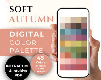 Soft Autumn Color Palette | Interactive Shopping Tool, Digital Swatches ...