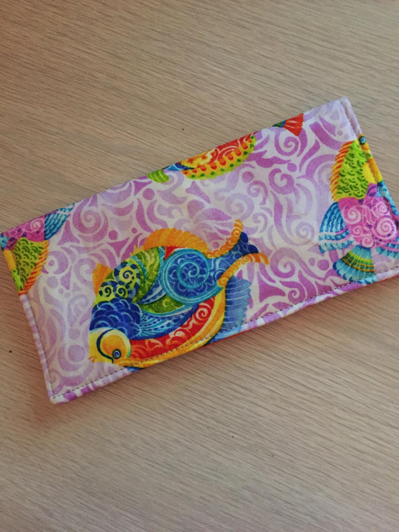 Checkbook Cover Cloth Fish Tropical | Etsy