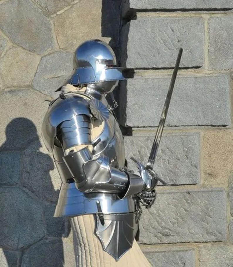 Medieval Steel Upper Body Plate Armor | 16th Century Renaissance Knight ...
