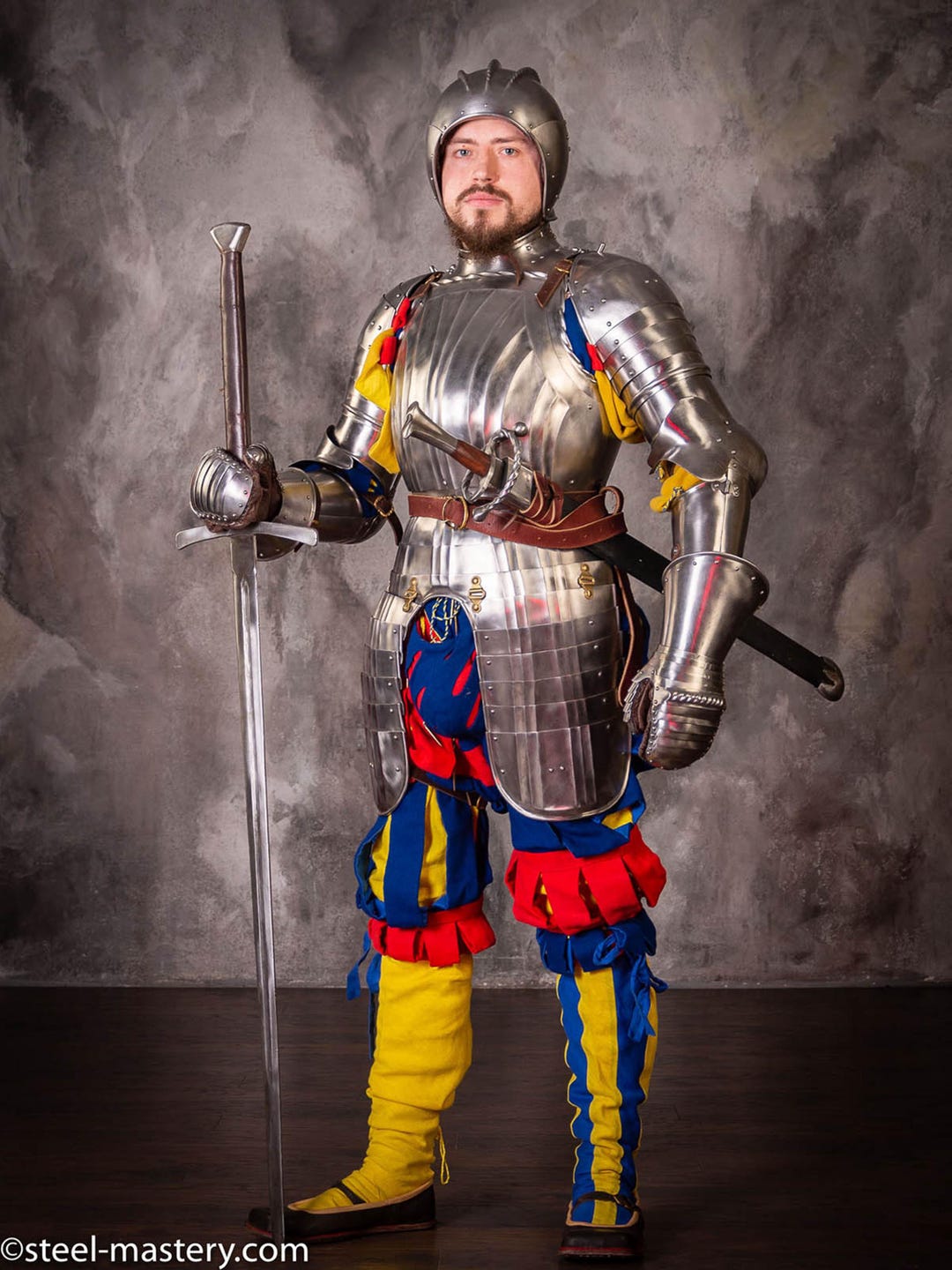 Handcrafted Full Gothic Plate Armor of 15th Century German Knight ...