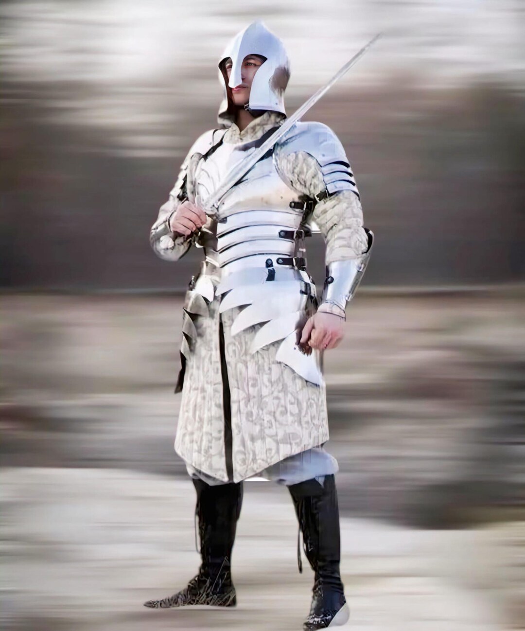 Handcrafted Medieval Knight Armor Set: Renaissance Cosplay, LARP ...