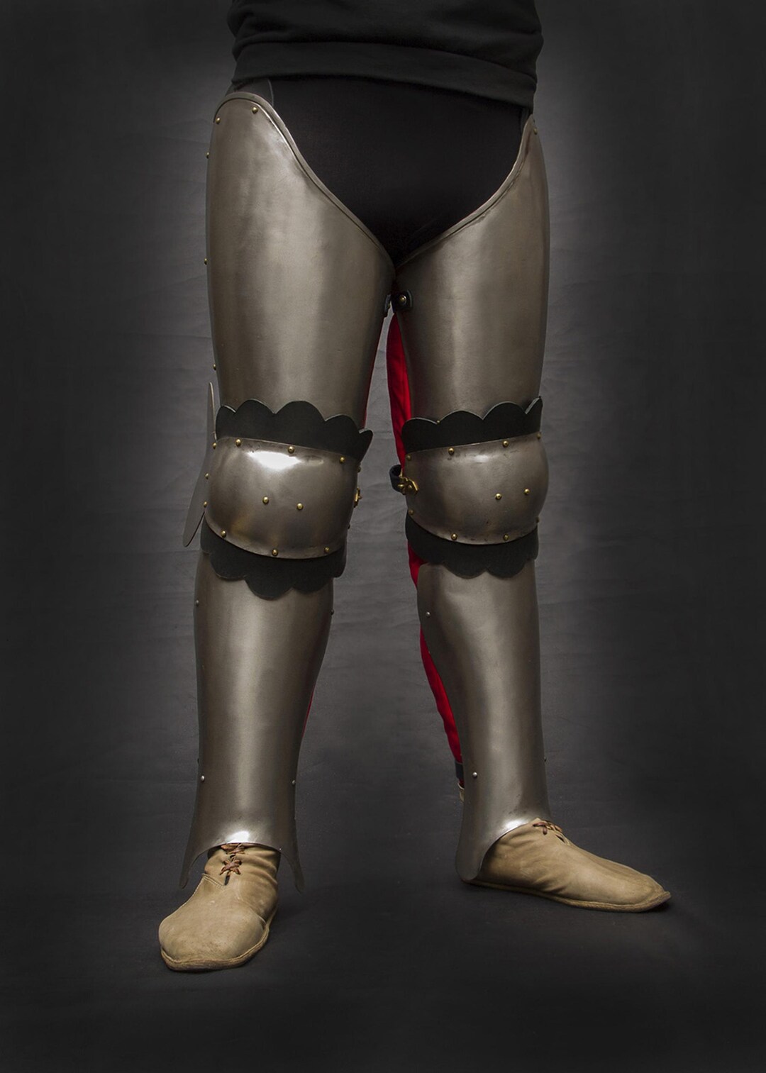 Hand-forged 15th Century Gothic Full Steel – Medieval Knight Knees ...