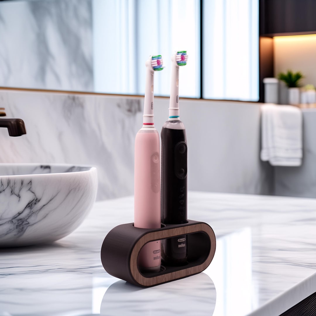Artia Duo - Stylish & Modern Minimalist Electric Toothbrush Holder ...