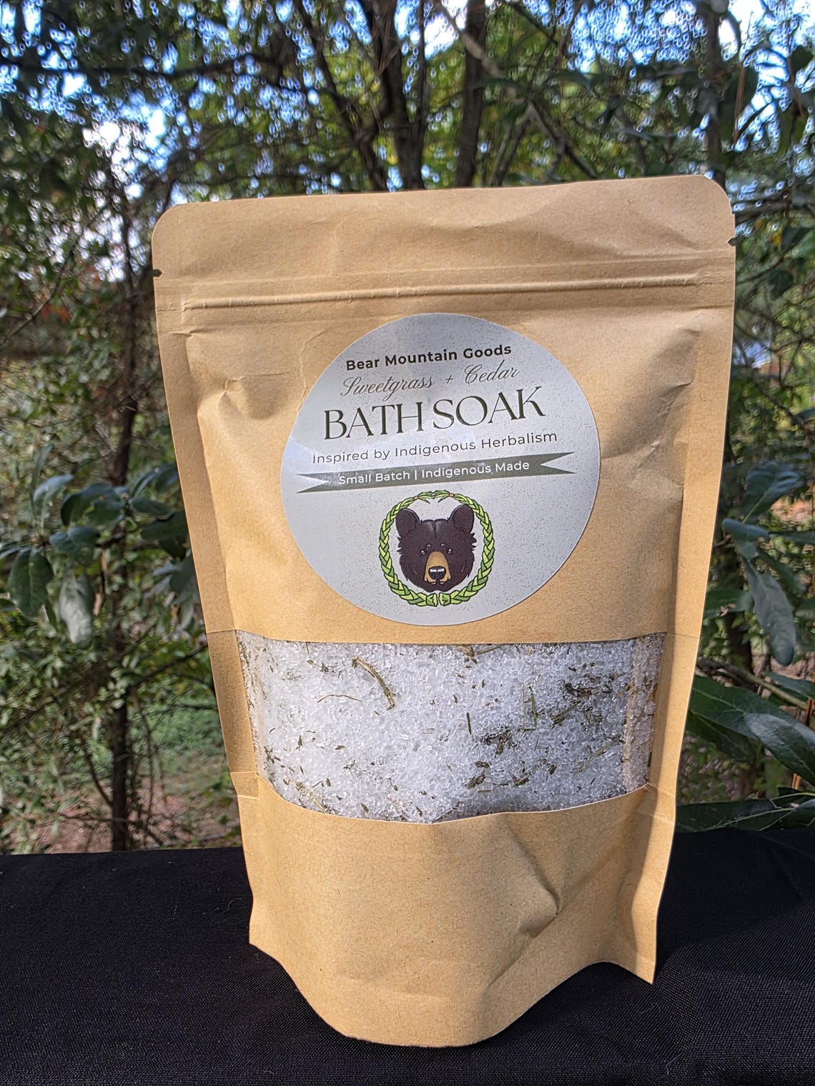 NATIVE/INDIGENOUS MADE | Sweetgrass + Cedar Herbal Bath Salt Soak ...