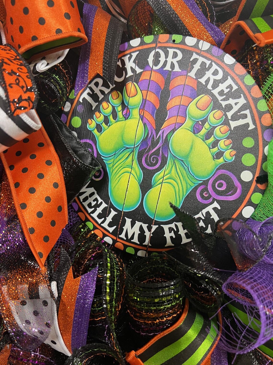Halloween Smell My Feet Wreath - Etsy