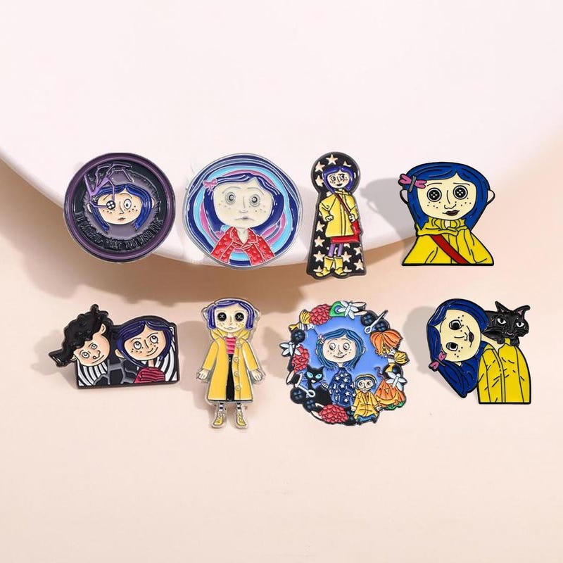 Coraline Buttons Pins - Etsy
