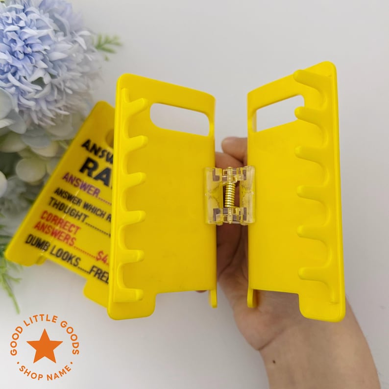 Answer Desk Rates Sign Hair Claw Clip for Women, Wife, GF, BFF, Workers ...