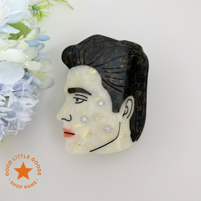 Midnight Edward Cullen Glitter Face Double-sided Hair Claw Clips for ...