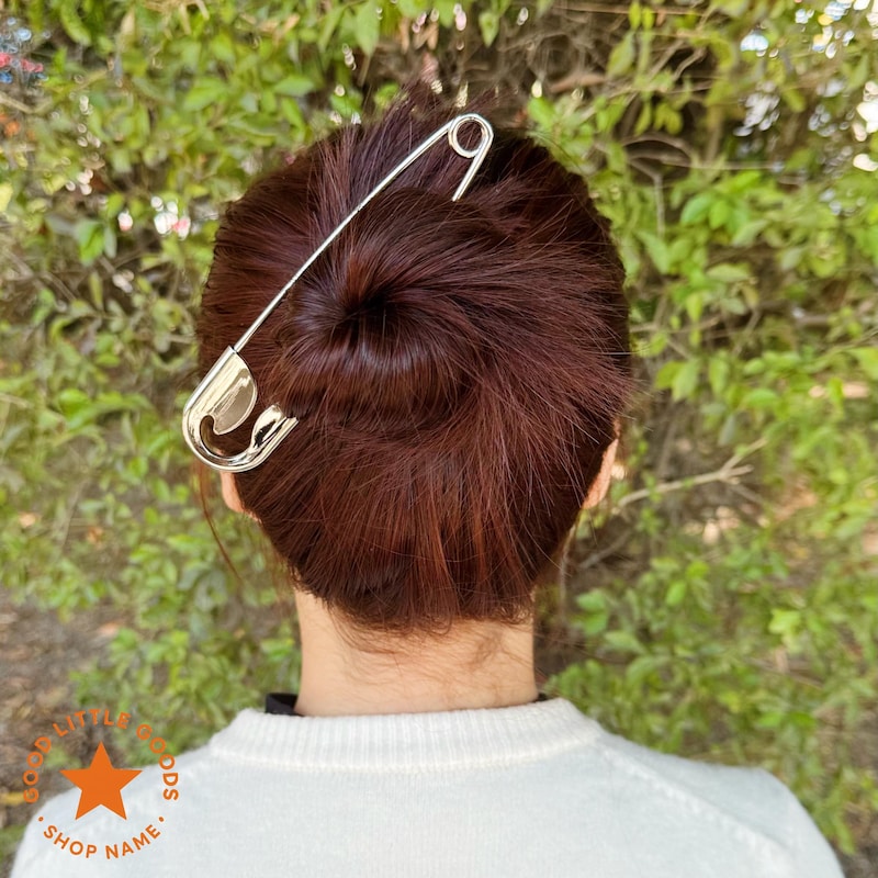 Safety Pin Hair Clip - Etsy UK