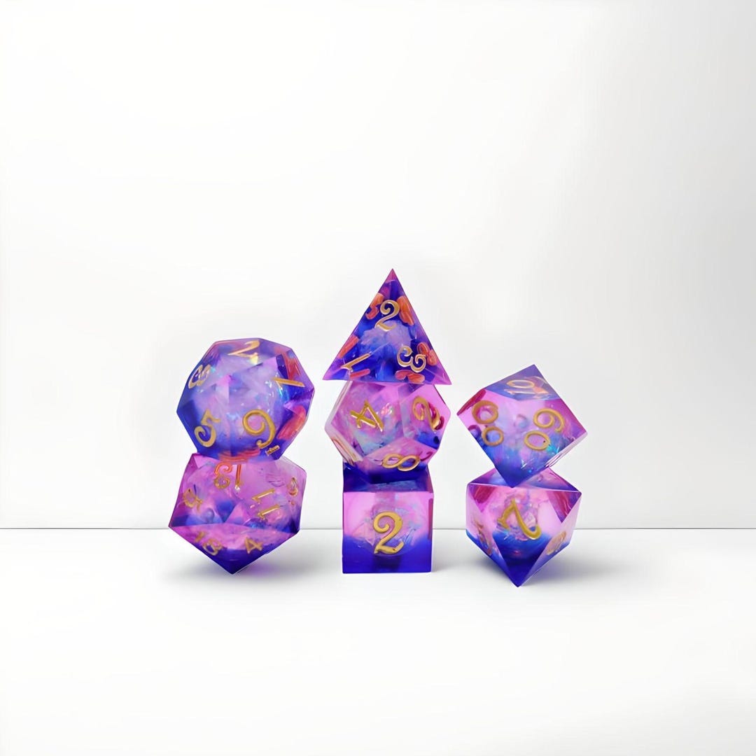Galaxy Dice Set: Space Themed Resin RPG Dice for Dnd - Etsy