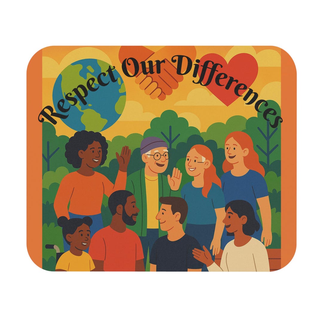 Respect Our Differences! Color Inclusion Mouse Pad Office Decor, Gift ...