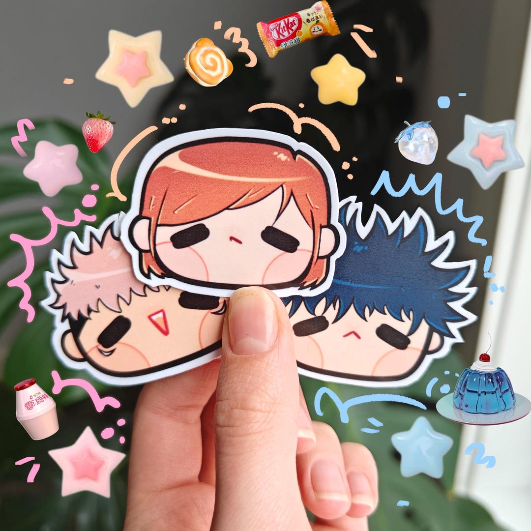 Jujutsu Jjk Vinyl Stickers [SET 3] | Cute Stickers | Fanart | Anime ...