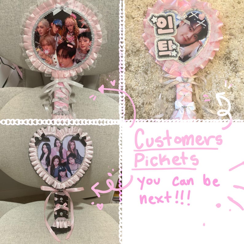 Custom K-POP/JPOP/ANIME Picket/uchiwa Fan | Made to Order ...