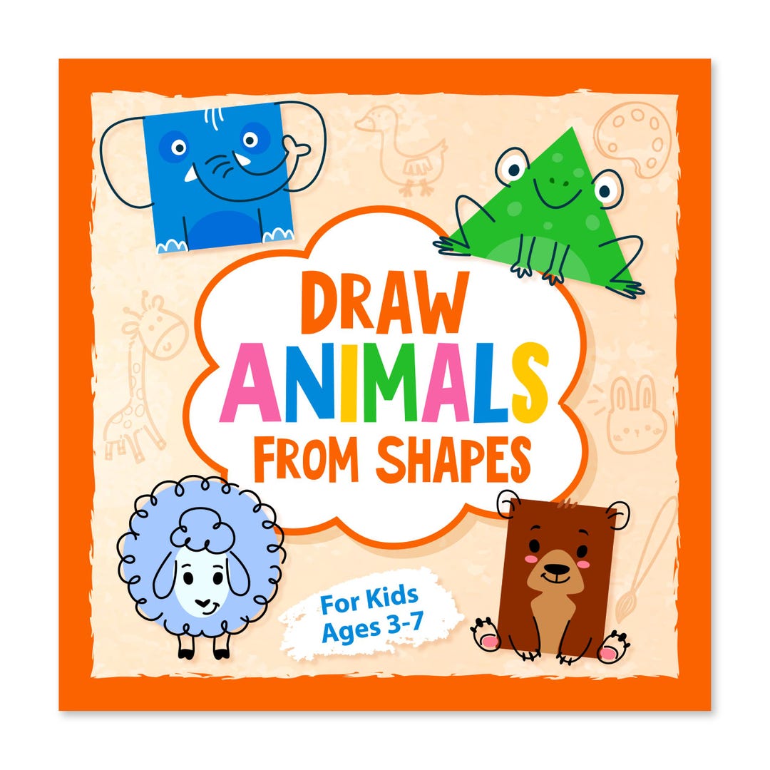 Draw Animals From Shapes – Early Learning Printable PDF for Kids | 38 ...