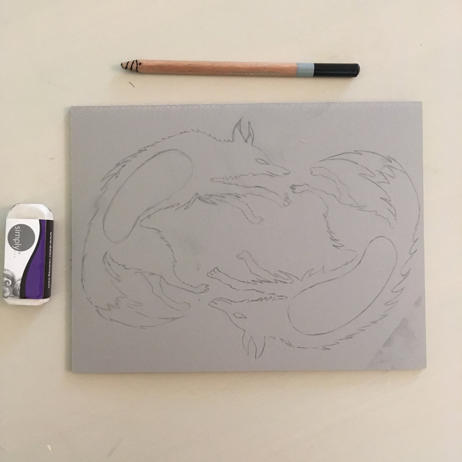 Wolf Lino Print / Fox Print / Mythology / Nature / Folklore / Animals ...