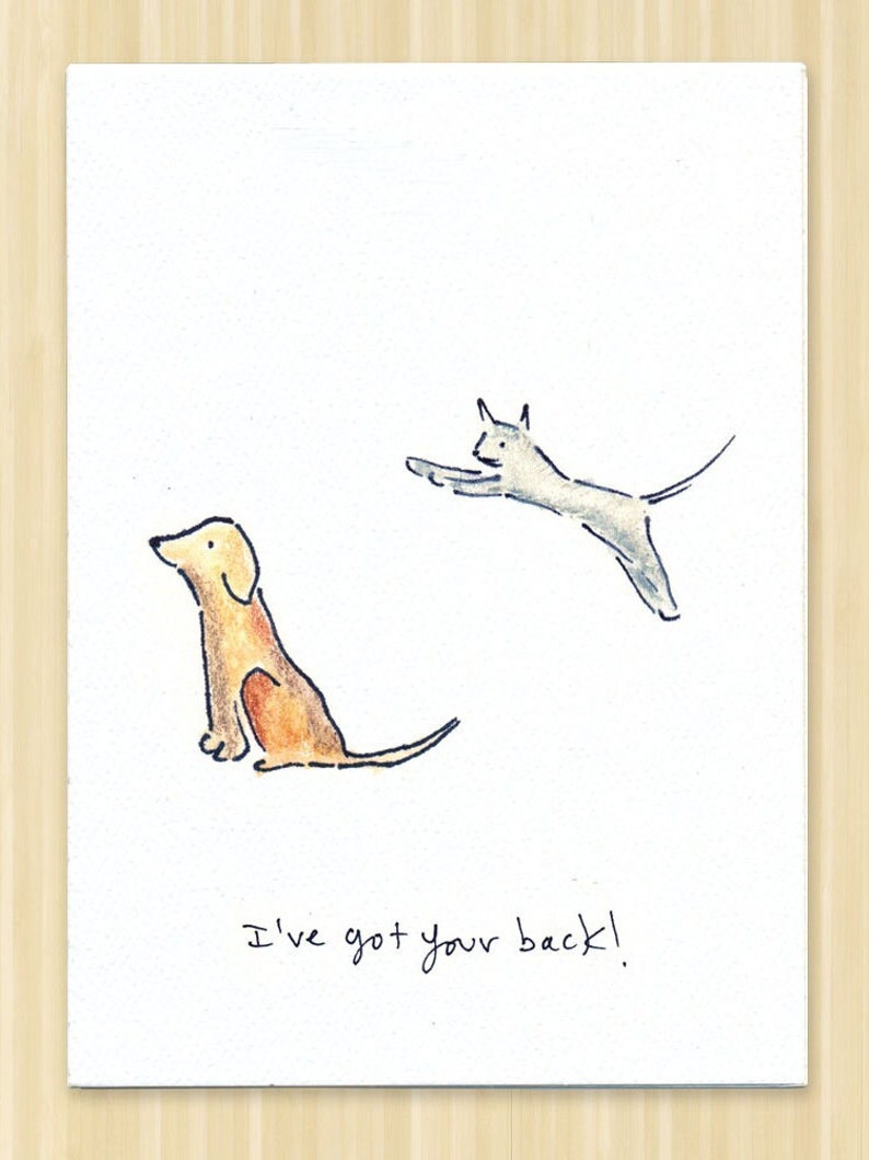 Pet Greeting Card, Dog and Cat Card, Funny Card - Etsy