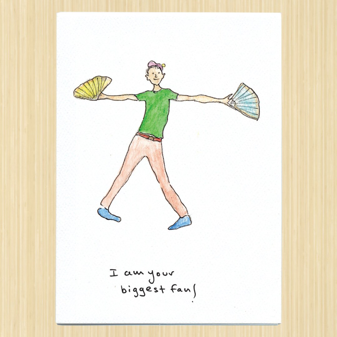 Biggest Fan. Greeting Card. Biggest Fan Card. Love Card. Valentine’s ...