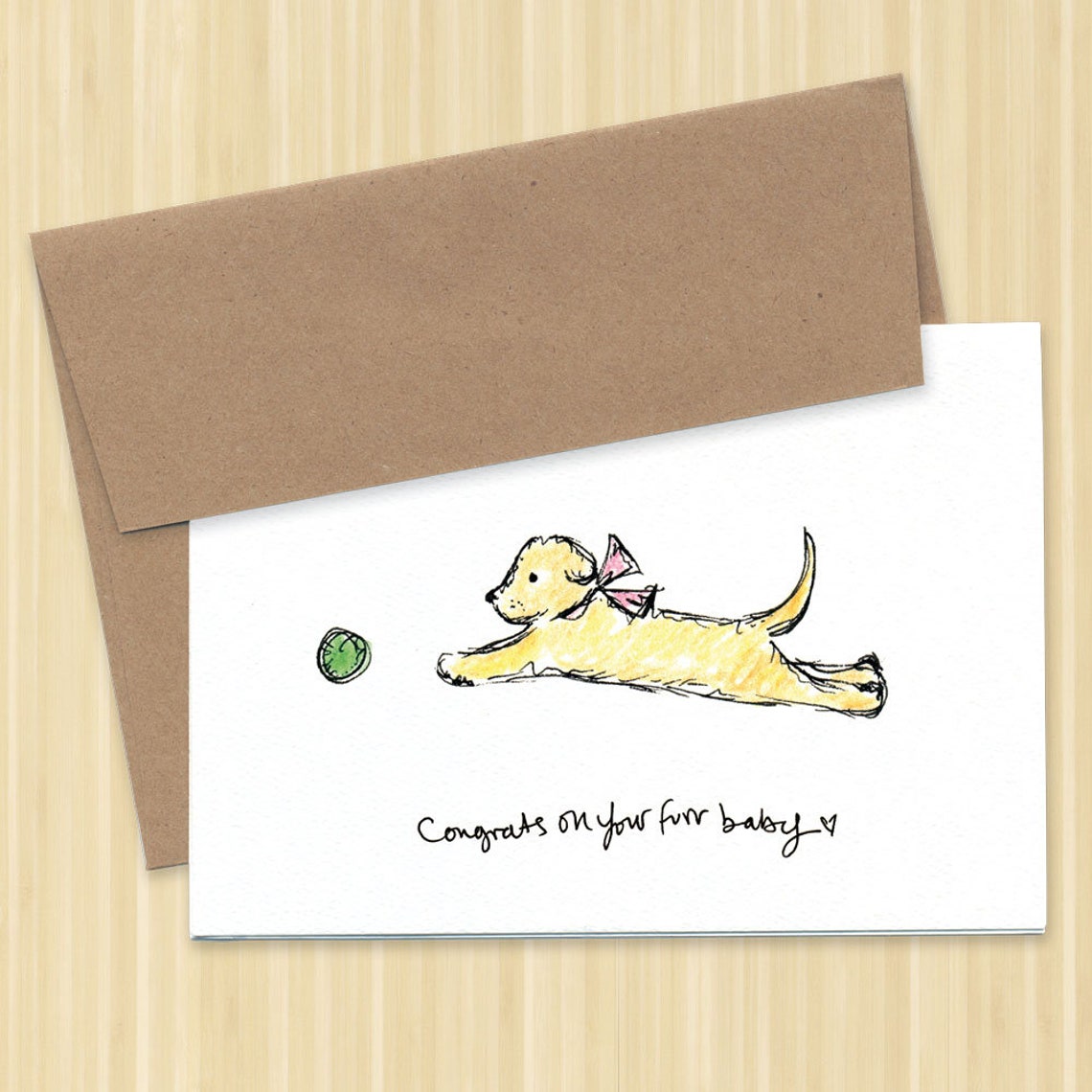 New Dog Card. New Puppy Card. New Pet Card. Congratulations | Etsy