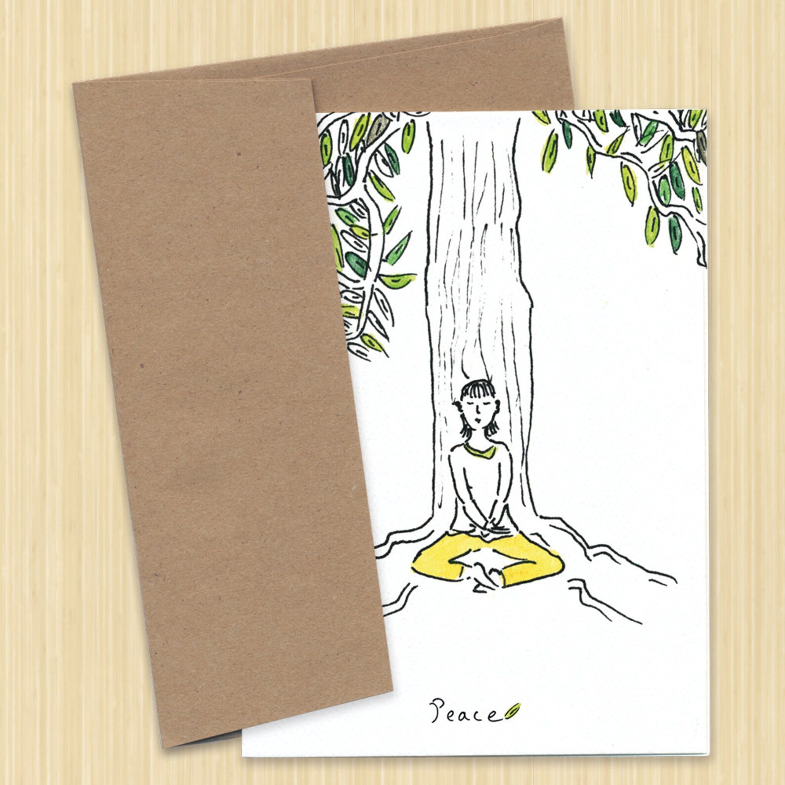 Tree Greeting Card. Peace Card. Spiritual Card. Greeting Card. - Etsy