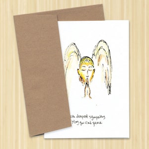 Sympathy Card, Angel Condolence Card, Bereavement Card, Peace Card - Etsy