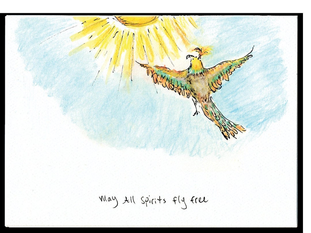 Bird Sympathy Card Bird Bereavement Card Bird Condolence - Etsy